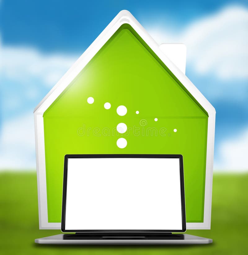 Laptop-Computer Grafik stock abbildung. Illustration von bild - 54979388