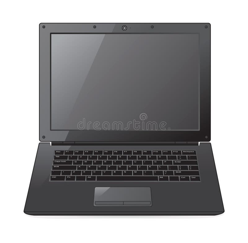 Laptop, vector. stock vector. Illustration of equipment - 14695789