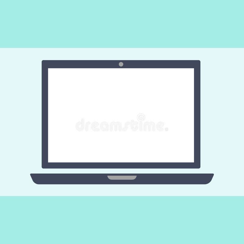 Laptop Computer Icon Flat Web Sign Symbol Logo Label Stock Vector ...
