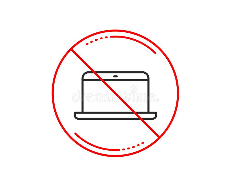 No Laptop Sign Stock Illustrations – 1,472 No Laptop Sign Stock ...