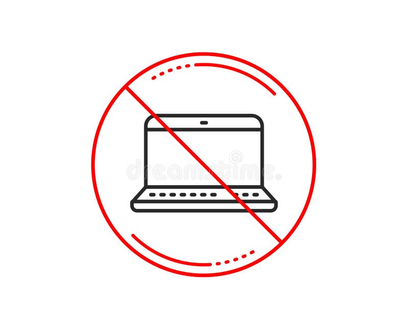 No Laptop Sign Stock Illustrations – 1,440 No Laptop Sign Stock ...
