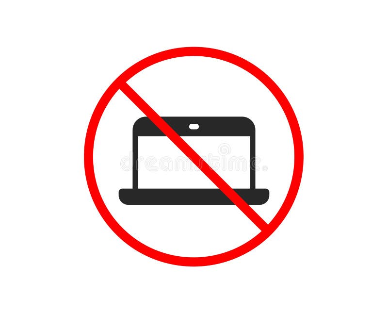 Laptop Computer Icon. Notebook Sign. Vector Stock Vector - Illustration ...