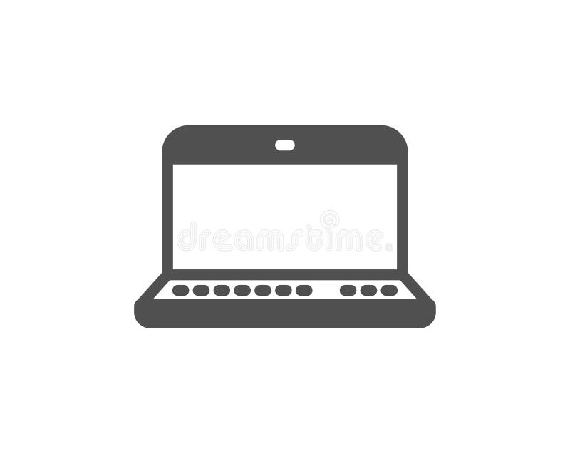 Laptop Computer Icon. Notebook Sign. Vector Stock Vector - Illustration ...