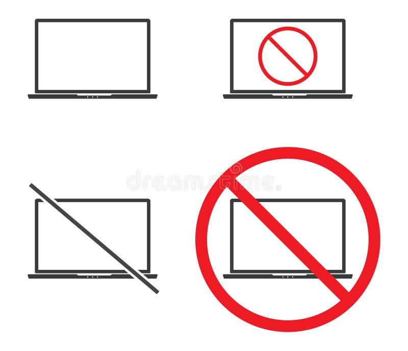 Laptop computer icon stock vector. Illustration of monitor - 272586748