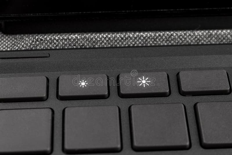 Laptop Computer Keyboard with Backlight Icon on the Key, the Concept of ...