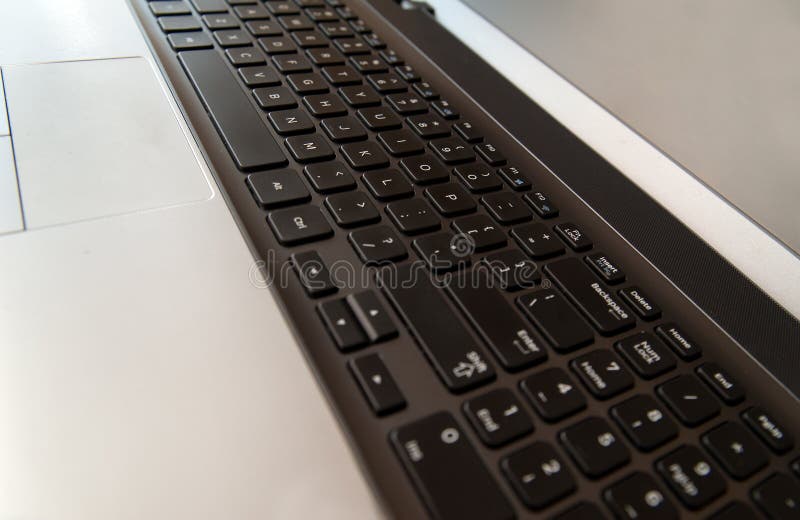 Laptop Computer Keyboard Close-up Stock Image - Image of closeup ...