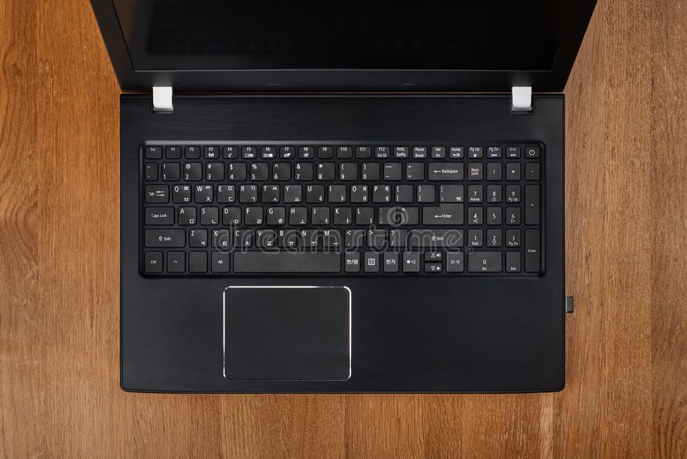 Laptop computer stock photo. Image of black, office - 125236060