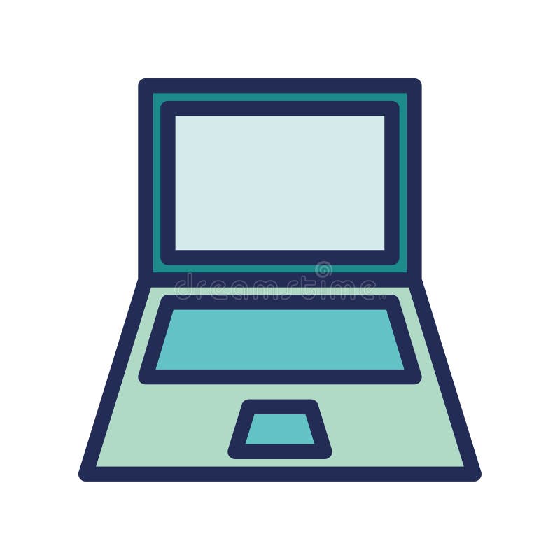 Laptop Computer Notebook Logo or Icon Illustration Stock Illustration ...