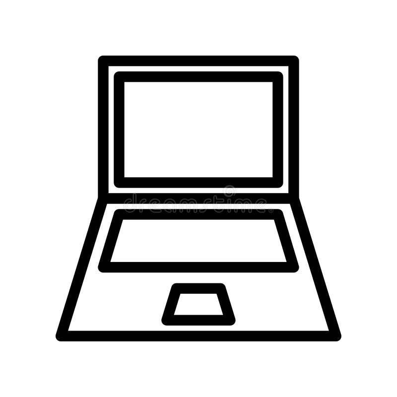 Laptop Computer Notebook Logo or Icon Illustration Stock Vector ...