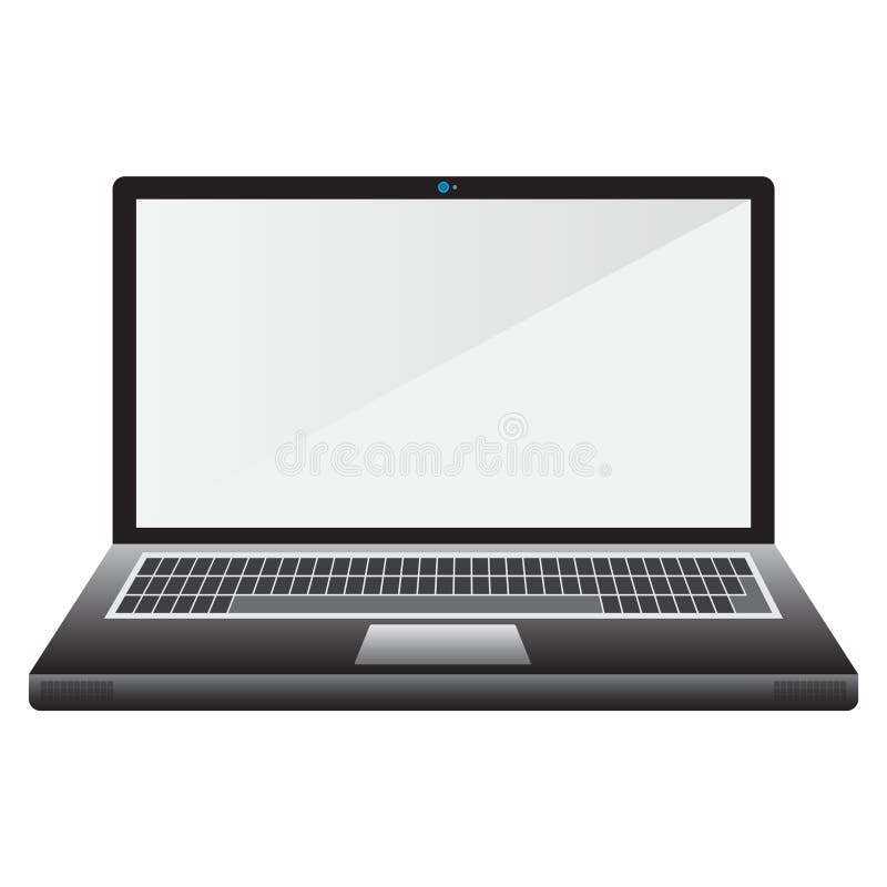 Laptop Computer. Office and the Business Laptop on White Background ...