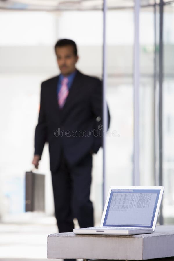 Man computer outside stock image. Image of outside, connectivity - 737315