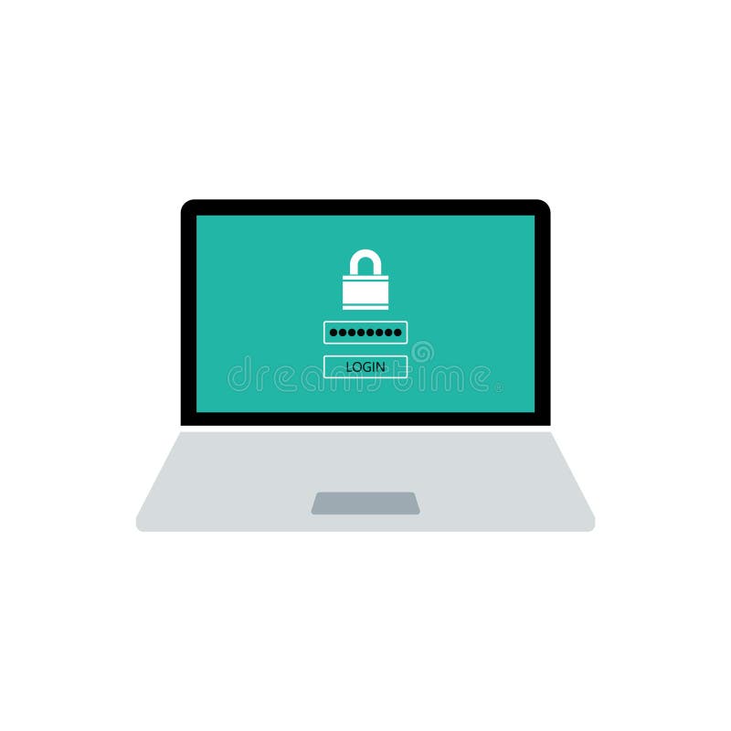 Cyber Security Ring Icon Isolated on White Background Color Set Stock ...