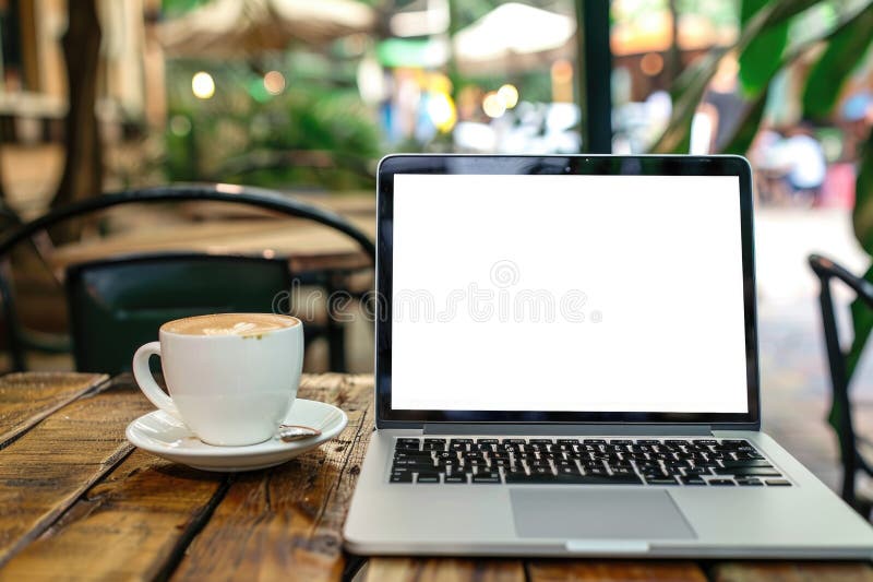 Laptop Computer Placed Wooden Table Ready Use Stock Photos - Free ...