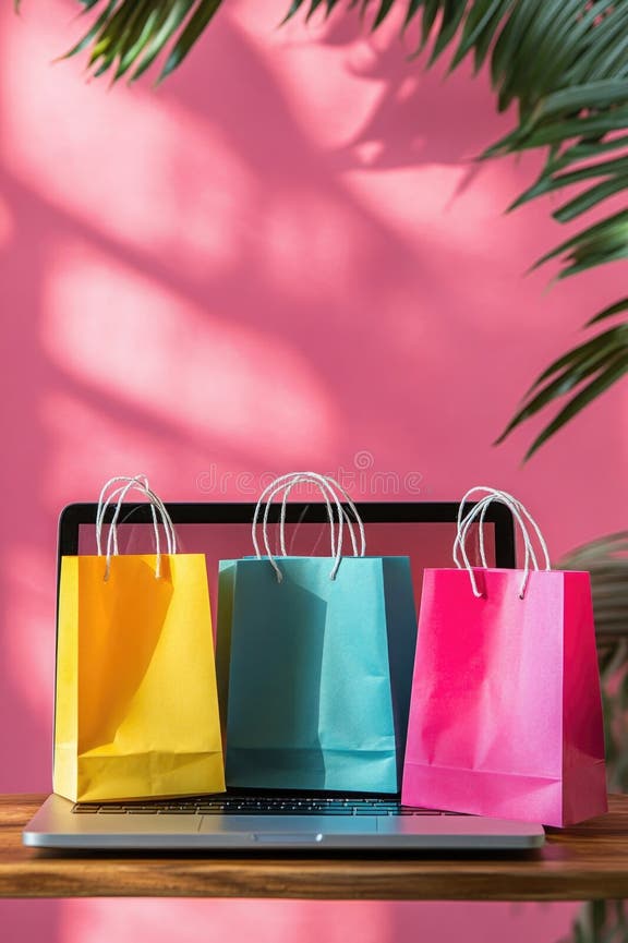 A Laptop Computer Placed on a Wooden Table, Great for Office or Home ...
