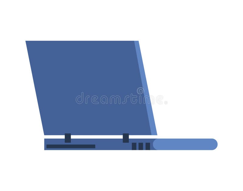 Laptop computer portable stock illustration. Illustration of computer ...