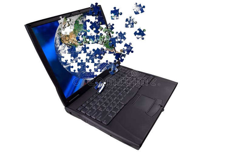 Laptop Computer Puzzle Pieces Stock Illustrations – 288 Laptop Computer ...