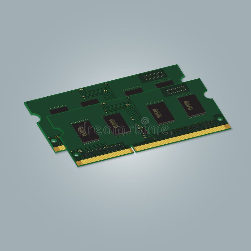 Laptop Computer RAM stock vector. Illustration of connection - 57166576