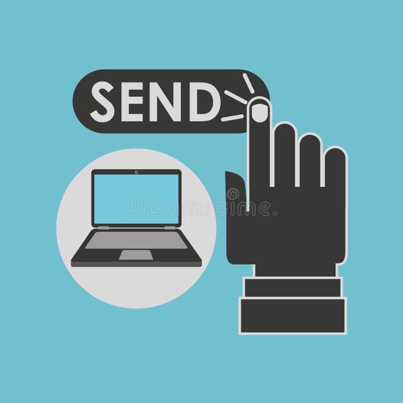 Send stock illustration. Illustration of caution, badges - 13570366