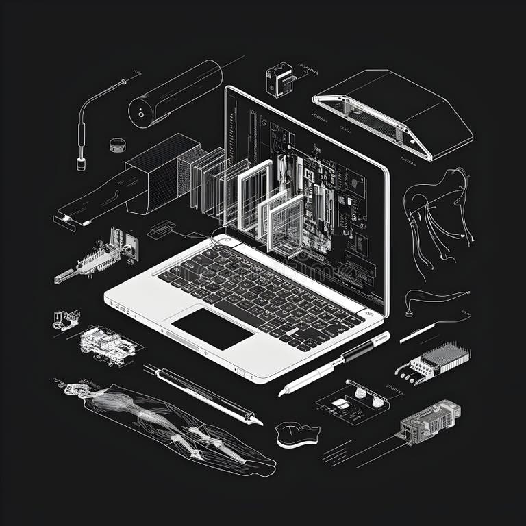 Laptop Assembly Stock Illustrations – 1,082 Laptop Assembly Stock ...