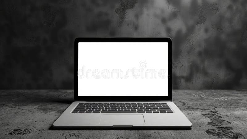 Laptop Computer Sitting Wooden Table Great Office Home Use Stock Photos ...