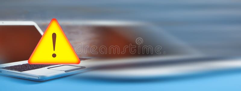 Laptop Computer. System Hacked Warning Alert Stock Image - Image of ... Laptop Computer. System Hacked Warning Alert Stock Image - Image of ...