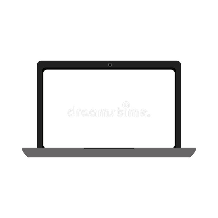 Laptop computer technology stock vector. Illustration of keyboard ...