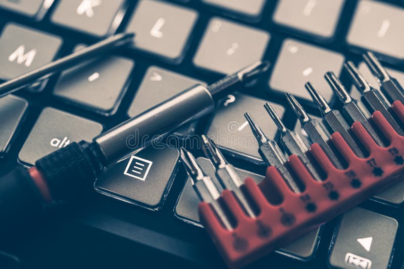 Laptop Computer Upgrade stock photo. Image of computer - 85337072