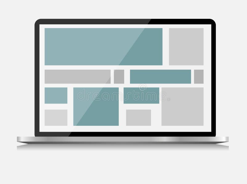 Laptop Computer Vector Illustration Stock Vector - Illustration of ...