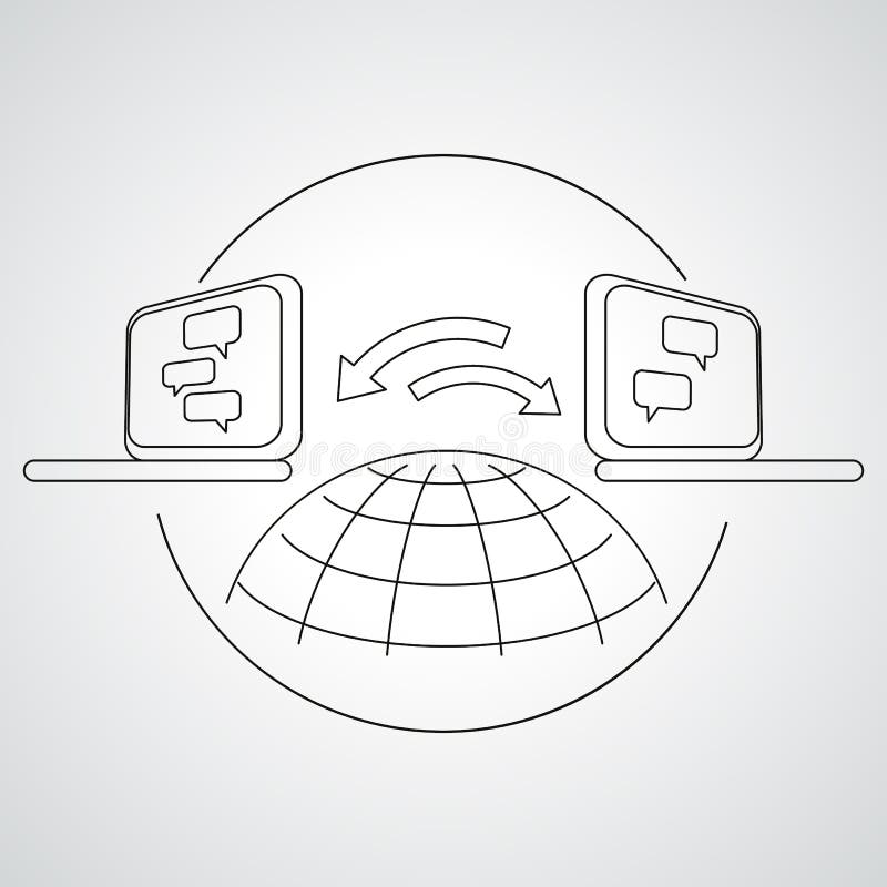 Internet Line Drawing Stock Illustrations – 48,528 Internet Line ...