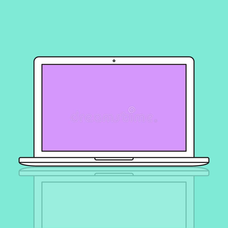 Laptop Computer Wireless Technology UI Icon Vector Concept Stock Vector ...