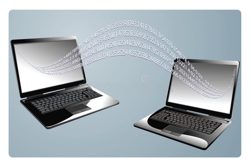 Laptop connection stock vector. Illustration of abstract - 8768268