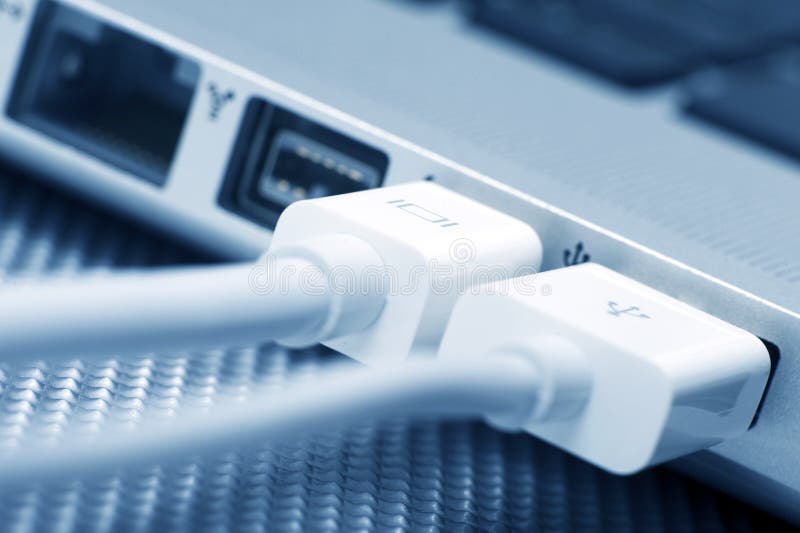 Laptop Power Connection stock image. Image of powerbook - 24433