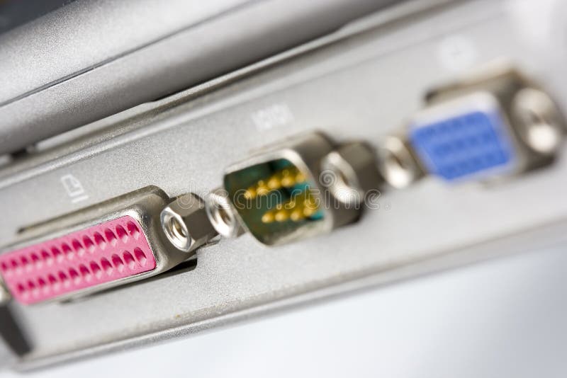 Laptop connections stock image. Image of connectivity - 7096801