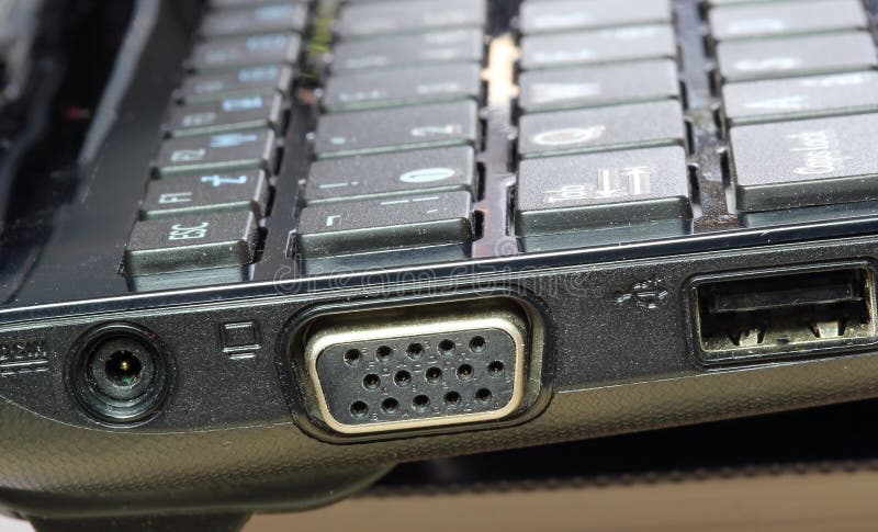Laptop connections detail stock image. Image of stylish - 1807969