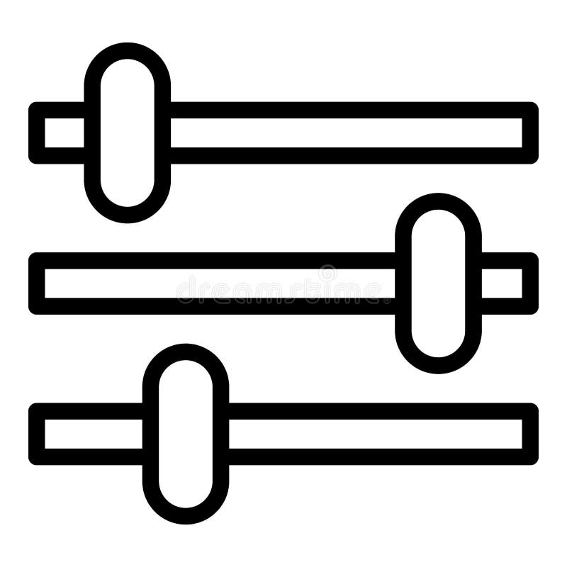 Laptop Control Icon, Outline Style Stock Vector - Illustration of ...