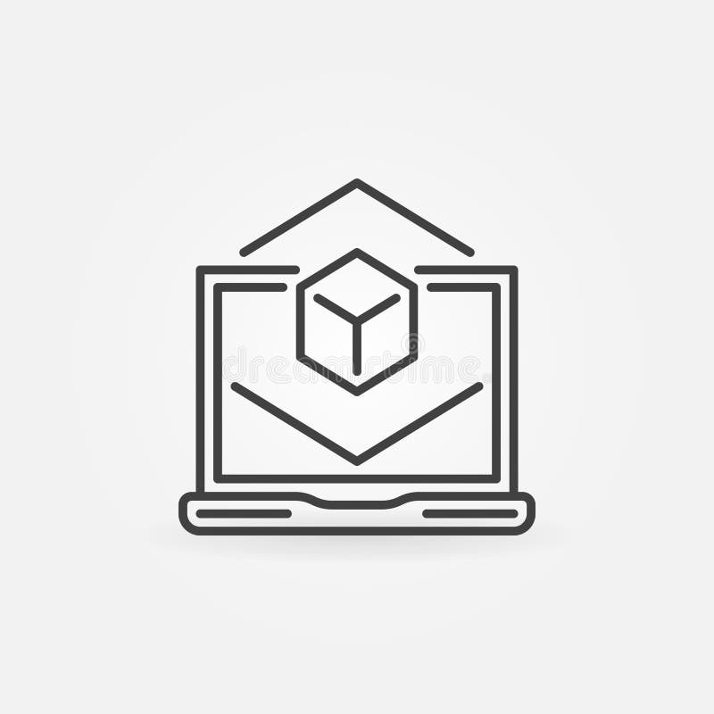 AR Cube Linear Icon. Vector Augmented Reality Symbol Stock Vector ... AR Cube Linear Icon. Vector Augmented Reality Symbol Stock Vector ...