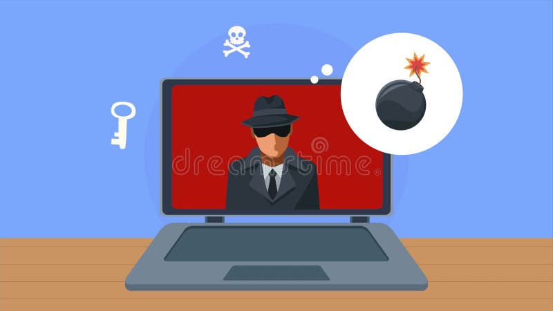 Cyber Security Tech in Smartphone Animation Stock Footage - Video of ...