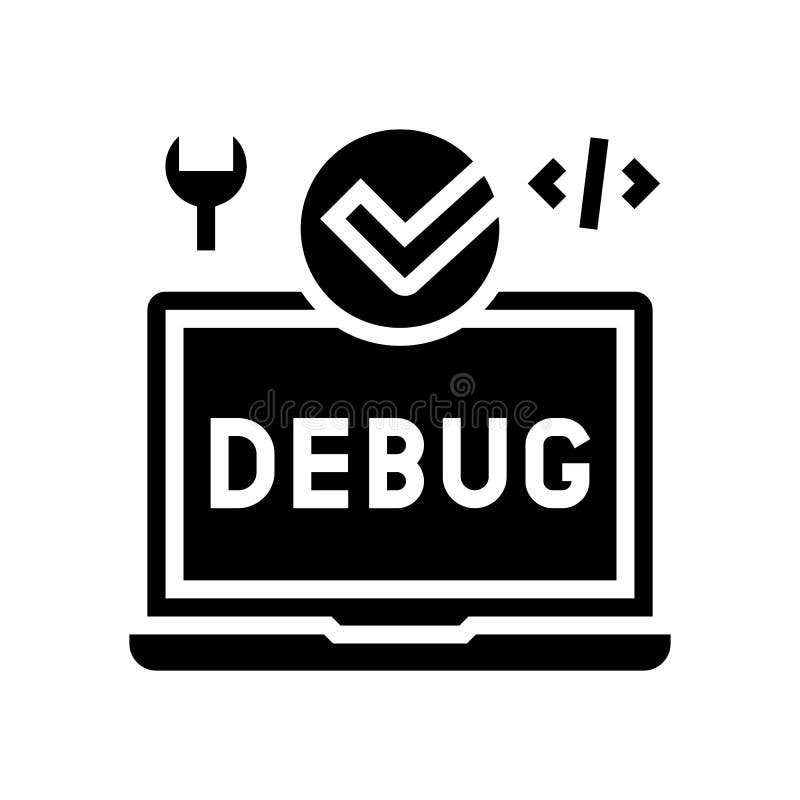 Laptop Debug Fixed Color Icon Vector Illustration Stock Vector
