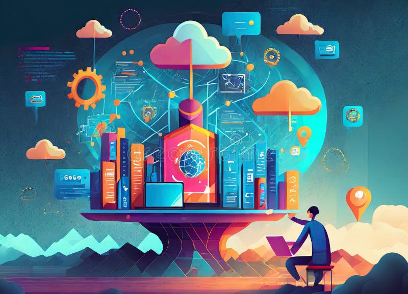 Laptop on the Desk and Digital Marketing, SEO Search Engine ...