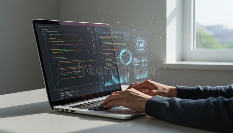 Holographic Code Editor Stock Illustrations – 16 Holographic Code ...