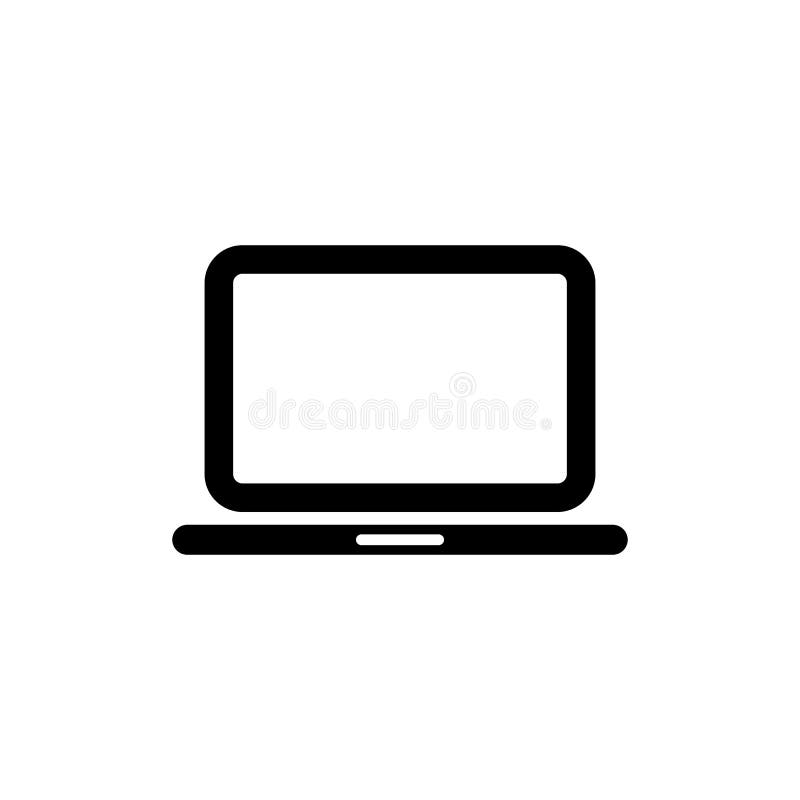 Laptop, Desktop, Computer Icon on Isolated Background. EPS 10 Vector ...