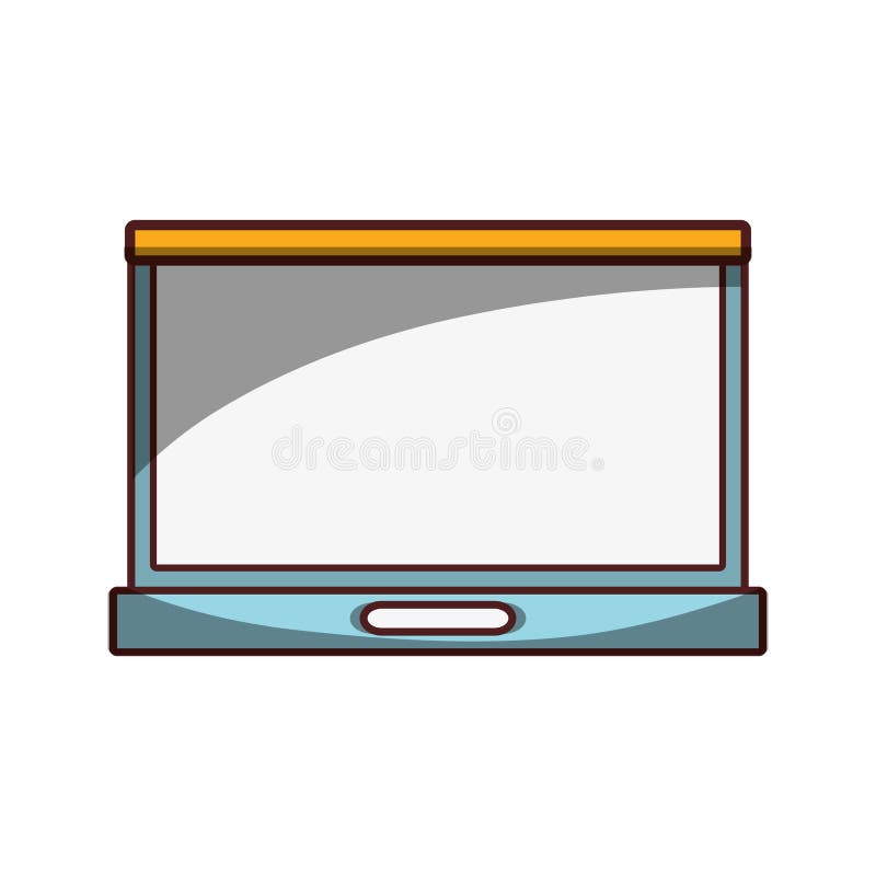 Laptop Device Gadget Digital Icon Isolated Design Shadow Stock Vector ...