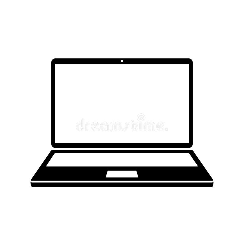 Laptop Computer Icon. Notebook Sign. Stock Vector - Illustration of ...