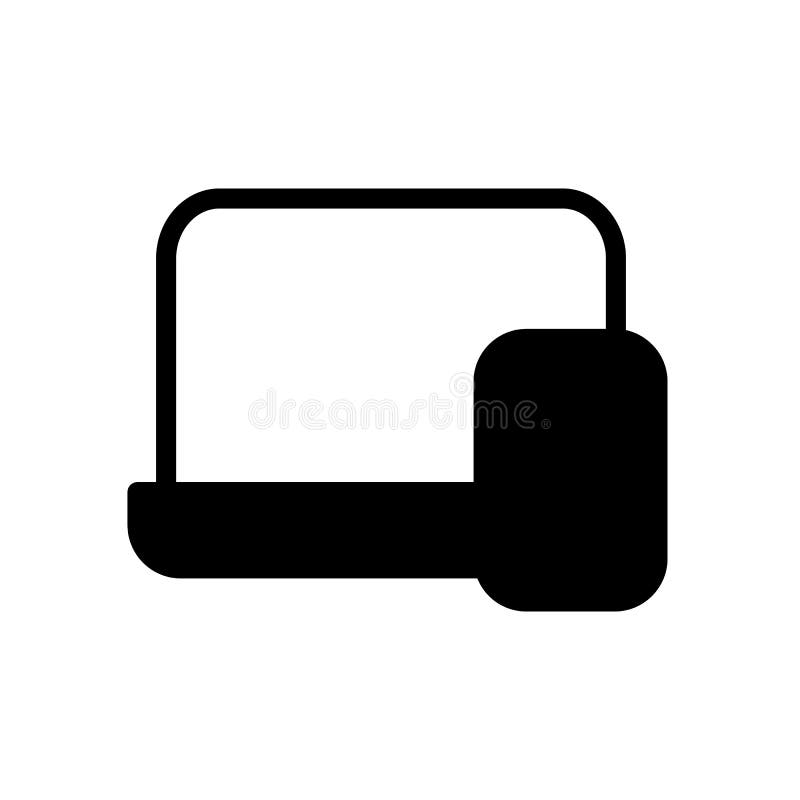 Computer Disk Symbol Line Icon, Vector Illustration Stock Vector ...