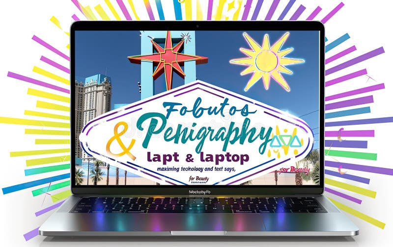 A Laptop Displaying Angel Wings is Placed on a Table Stock Illustration ...