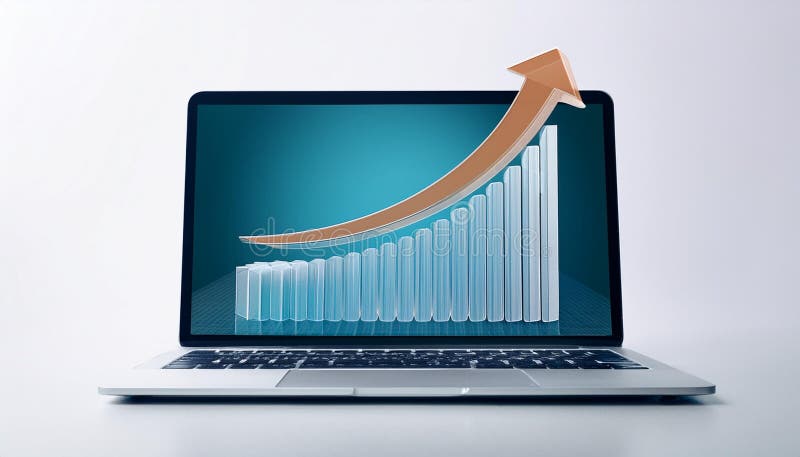 3d Illustration Upward Trending Arrow Stock Photos - Free & Royalty ...