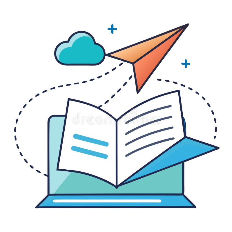 Online Learning and Digital Education Concept with Laptop, Book, and ...