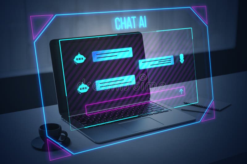 Chatbot Interface Vector Illustration on Smartphone with Conversational ...