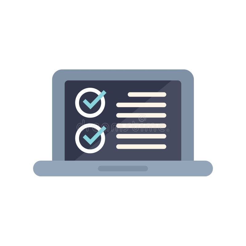 Laptop Displaying Checklist with Checkmarks Indicating Completed Tasks ...