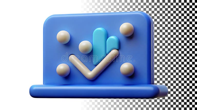 Laptop Displaying Data Graph Chart, Business Analytics Report Png ...